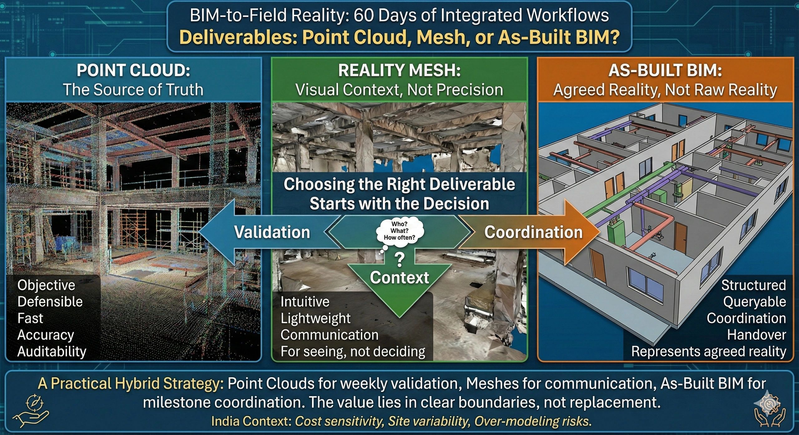 Deliverables: Point Cloud, Mesh, or As-Built BIM?